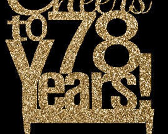 78th birthday | Etsy