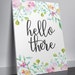 Quote Print Hello There Printable Wall Art Decor Poster