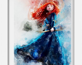 Disney style Cosplay Brave Merida Princess or Vampire Costume