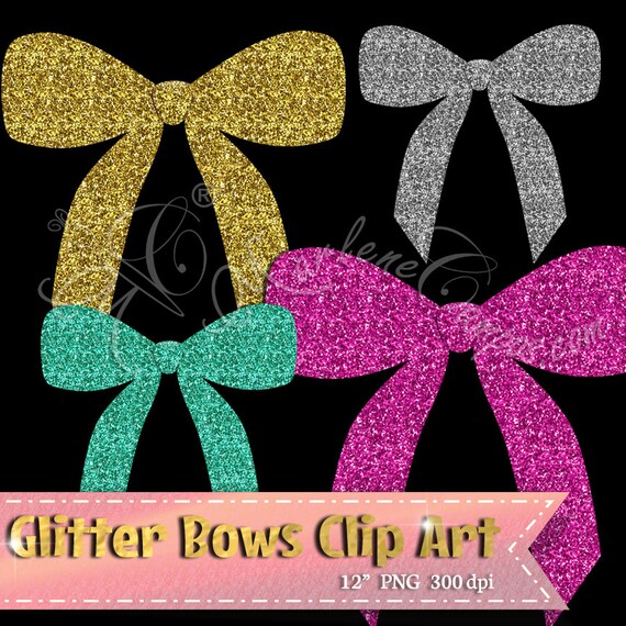 Glitter Bows Clip Art Glitter Bows clip art Glitter clip