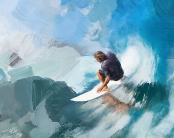 Surfboard art | Etsy