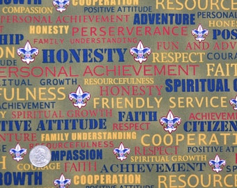 Boy Scout Knots Fabric / Modern Scouting By Riley