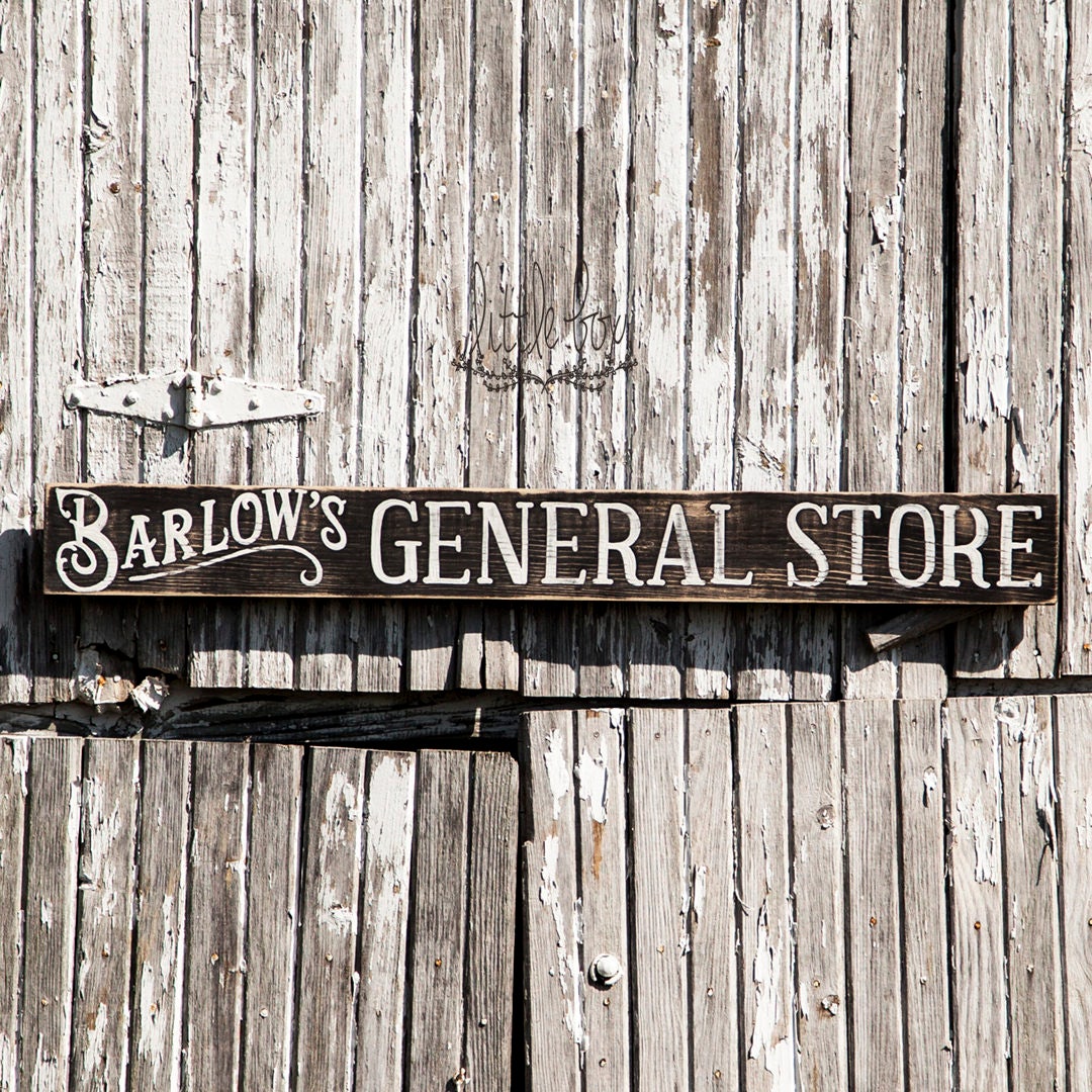 General Store Custom Name Sign / Kitchen Sign / Mercantile