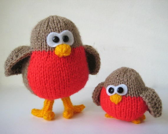 Rockin Robins toy knitting patterns