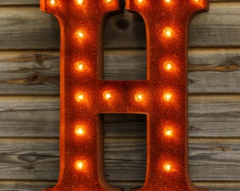 Metal letter h | Etsy