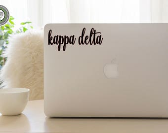 Kappa Delta KD Heart Sorority Decal Tumbler