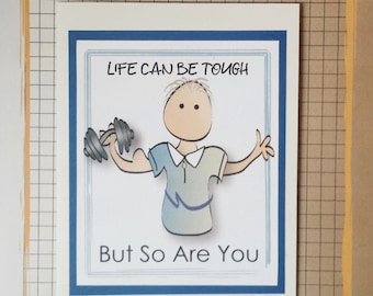 Male get well card | Etsy