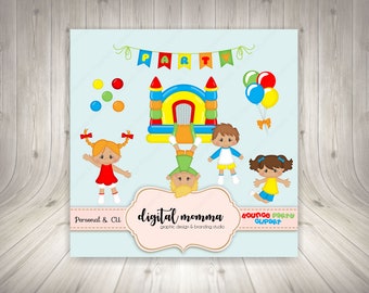 Bounce house clipart | Etsy