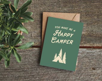 Camping card | Etsy