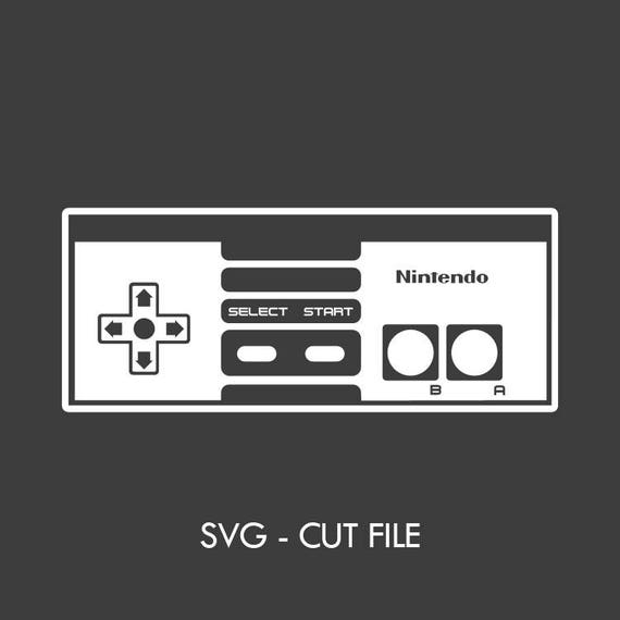 Nintendo NES Controller SVG Vector Cut file