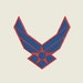 USAF Inspired Embroidery Machine Design in 4 sizes to fit