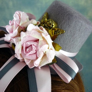 Pink mini top hat | Etsy