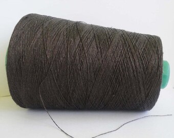 Organic Natural Flax Linen Yarn Thread on cone 2 ply / 3 ply