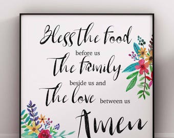 Bless the food | Etsy