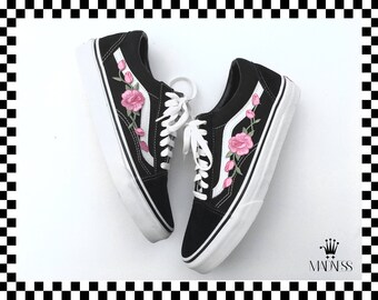 Embroidered vans | Etsy