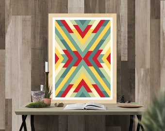 Aztec wall art | Etsy