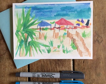 Beach stationery | Etsy