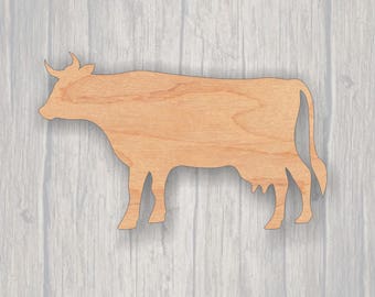 Wood cow cutout | Etsy