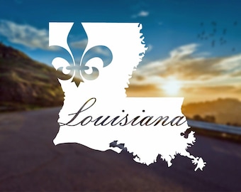 Louisiana decal | Etsy