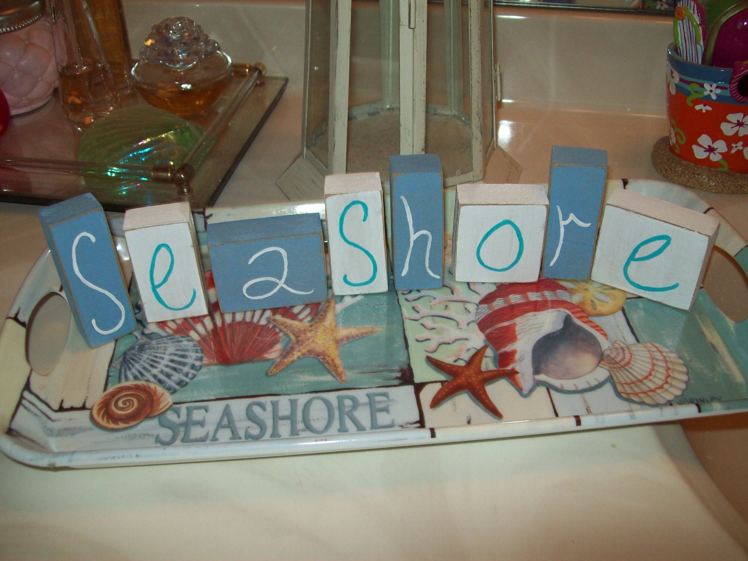 Beach cottage decor Seashore blocksbeach decorbeach