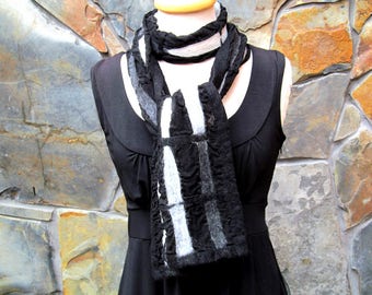 Nuno felt scarf | Etsy