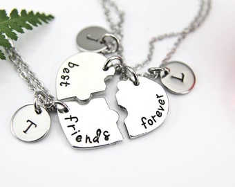 3 best friend necklace | Etsy