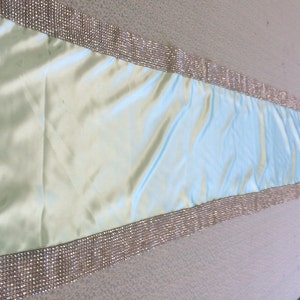 Aqua table runner | Etsy