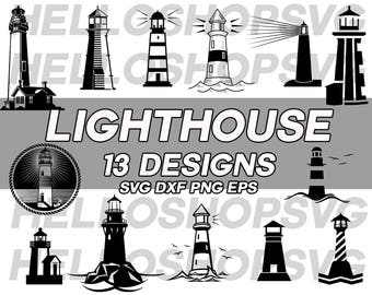 Lighthouse svg | Etsy