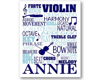 Violin poster | Etsy