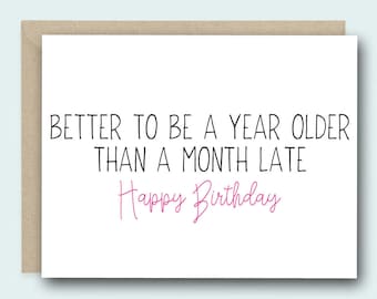 Adulthood is Overrated Funny Birthday Card Happy Birthday