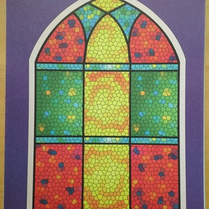 Stained glass paper | Etsy