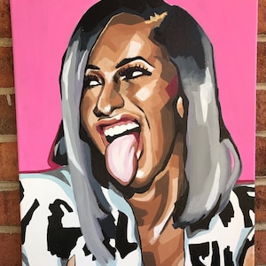 Cardi b art | Etsy