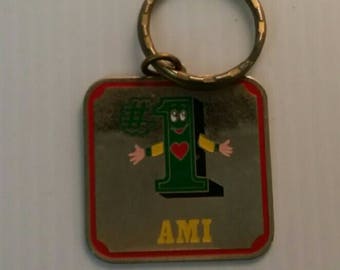 Room Number Key Chain .. Hand Stamped customized antiqued
