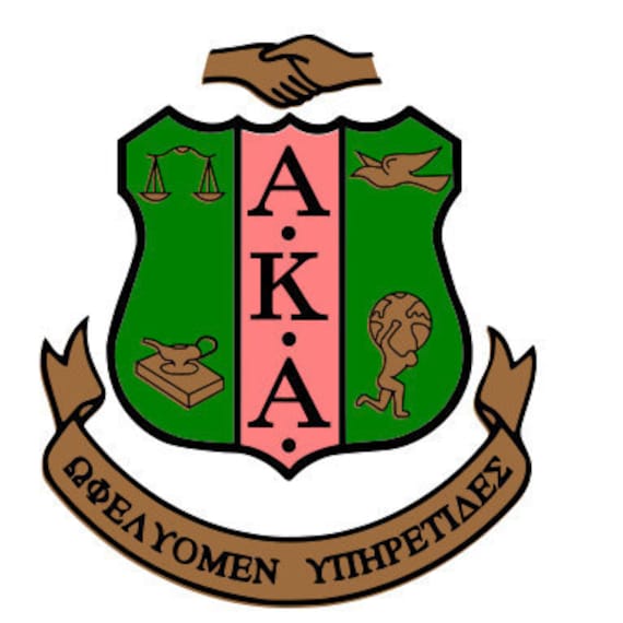 AKA Shield Alpha Kappa Alpha Sorority Greek Letter Shield