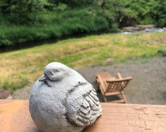 Concrete Bird Statue Fat Bird Garden Sculpture