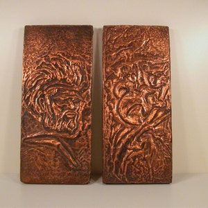 Copper wall art | Etsy