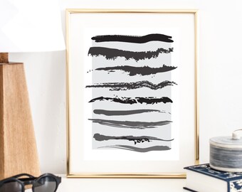 White stripes poster | Etsy