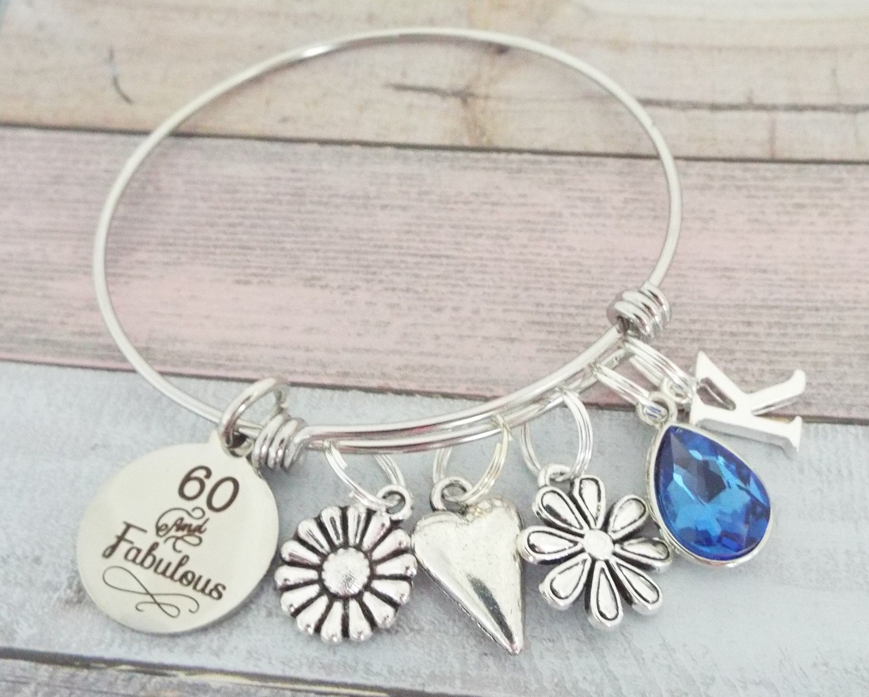 Gift For Friend Turning 60 60th Birthday Gift 60th Birthday Bracelet Gift For Friend Turning 60 60th Birthday Gift 60th Birthday Bracelet