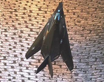 Printable Paper Craft Model Of F-117 Nighthawk Fighter Jet