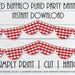 Printable Buffalo Plaid Bunting Banner Printable Red Buffalo
