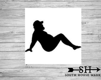 Fat trucker decal | Etsy