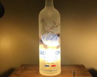 Grey goose lamp | Etsy