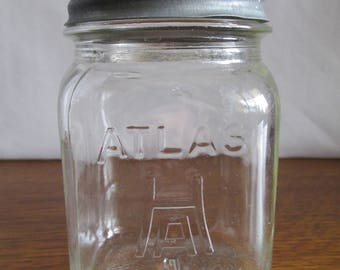 Atlas mason jar | Etsy
