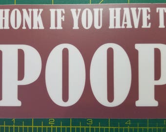 Poop decal | Etsy