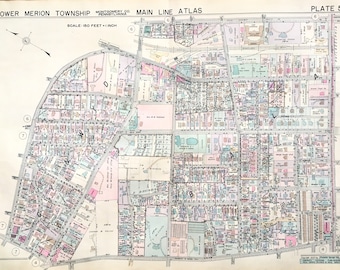 1891 Map of Lower Makefield Township Bucks County Pennsylvania