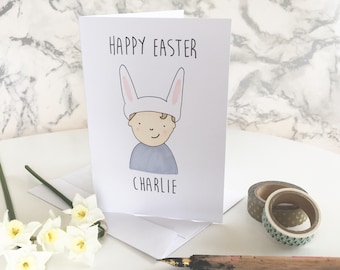 Kids easter card | Etsy
