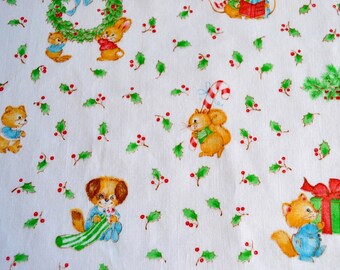 Christmas fabric | Etsy