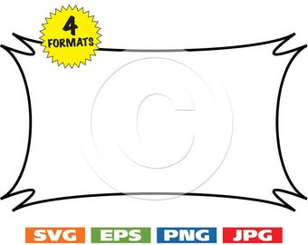 Rectangle Rope Border-002 Clip Art Image svg cutting file