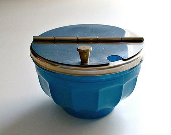 Blue sugar bowl | Etsy