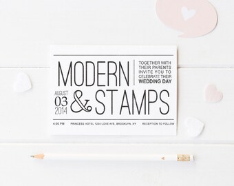 Wedding Invitation Stamp Wedding Stamp Custom Wedding